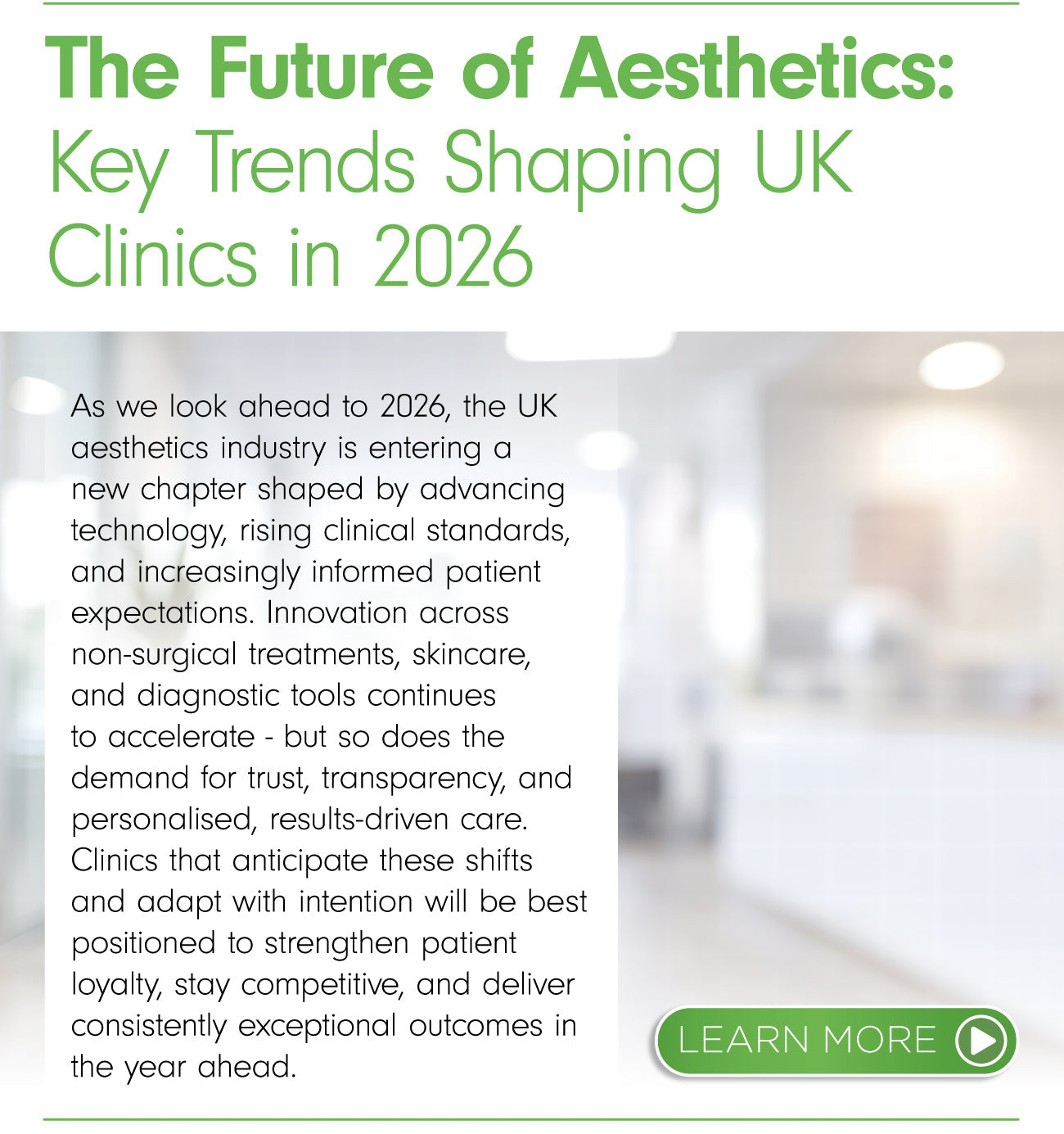 The Future of Aesthetics: Key Trends Shaping UK Clinics in 2026 ...