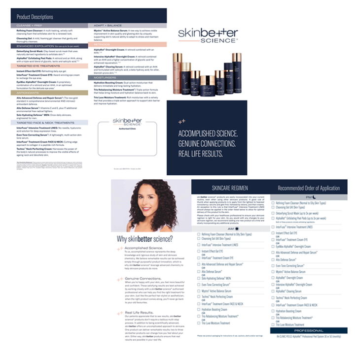 skinbetter science® Consumer DL Tri-Fold Leaflet – AestheticSource
